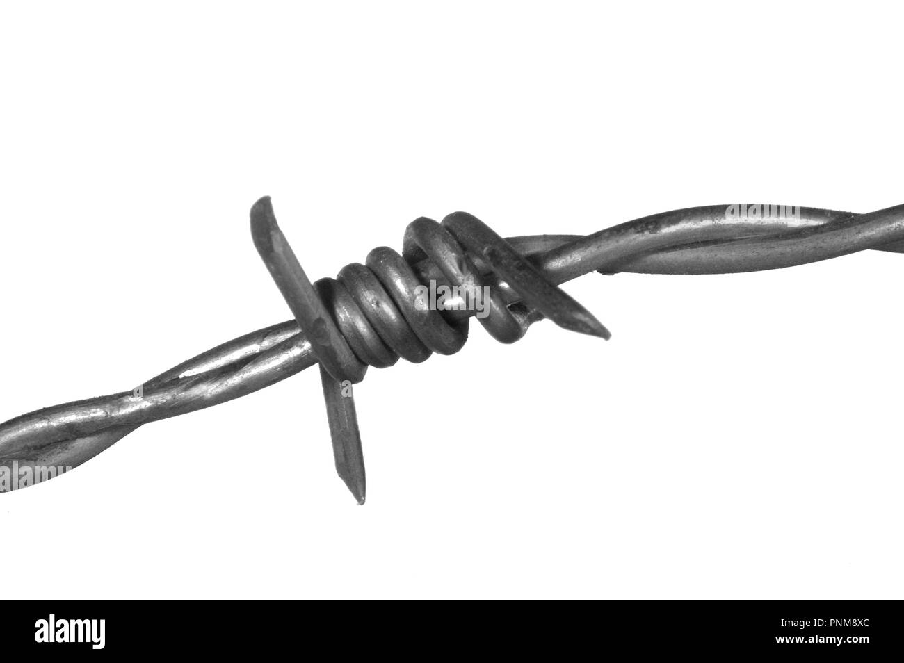 Twisted iron wire on Black and White Stock Photos & Images - Alamy