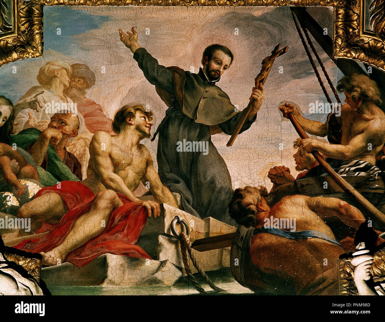 Italian school. The Predication of St François Xavier. 17th century ...
