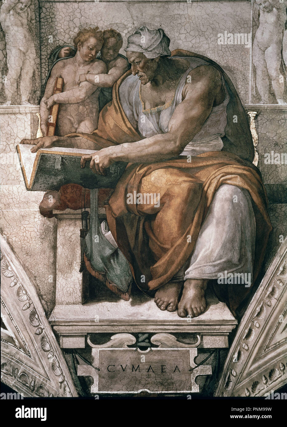 SIBILA CUMANA - 1508-1512 - RENACIMIENTO ITALIANO. Author: Michelangelo ...