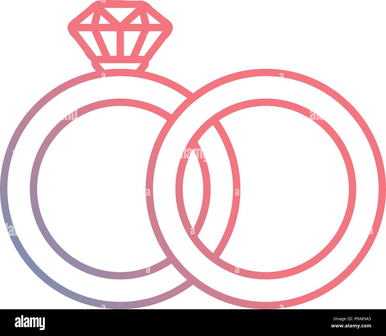 engagement rings icon over white background, vector illustration Stock ...