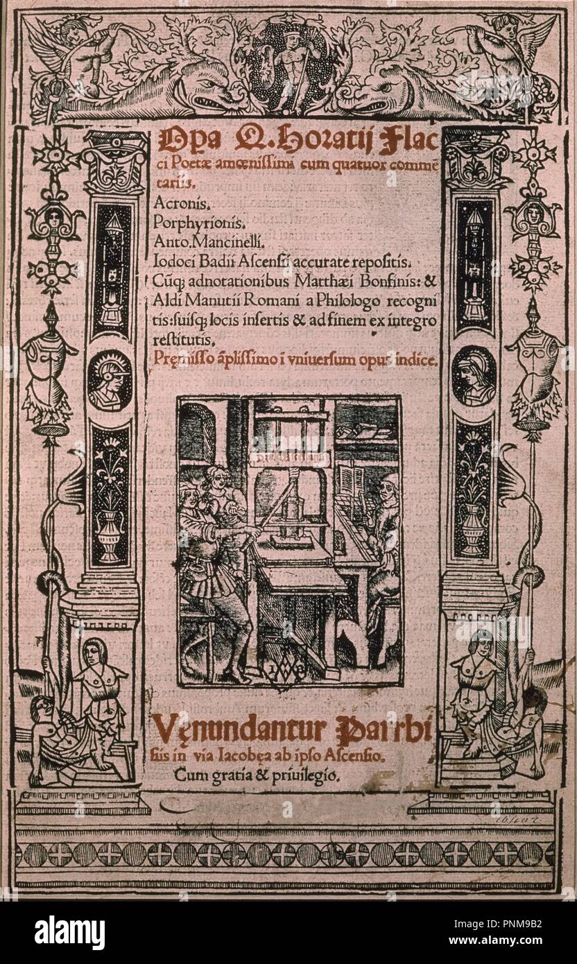 OPERA HORACIO - PARIS - 1519. Author: BADE JOSE. Location: VICTORIA AND ...