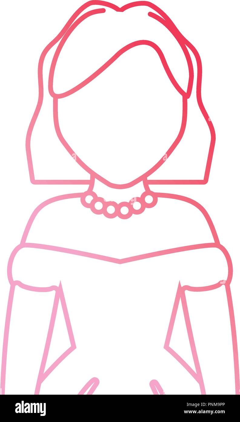 cartoon bride icon over white background, vector illustration Stock ...