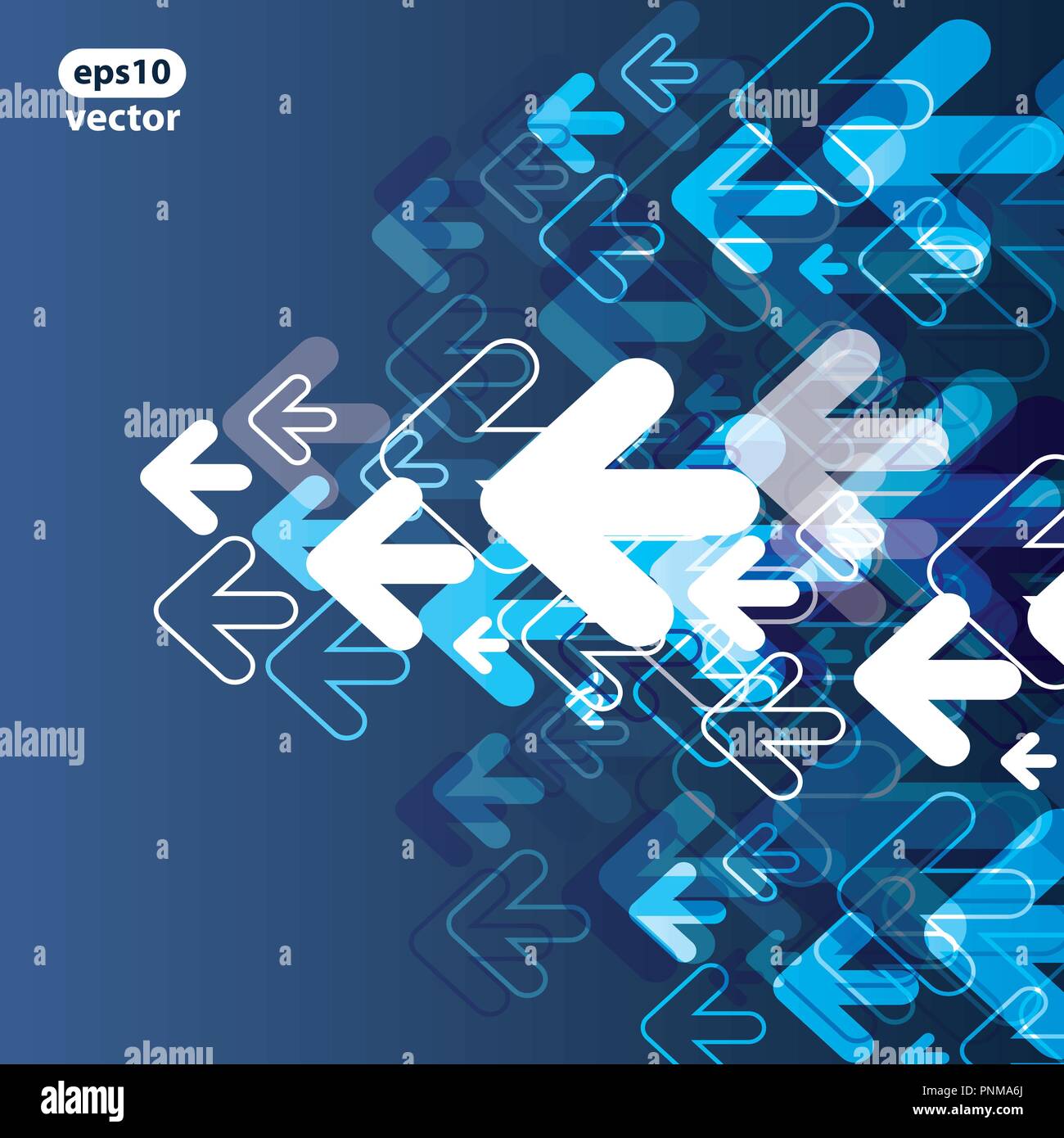 Abstract Blue Arrows Background Template Illustration Creative Design ...