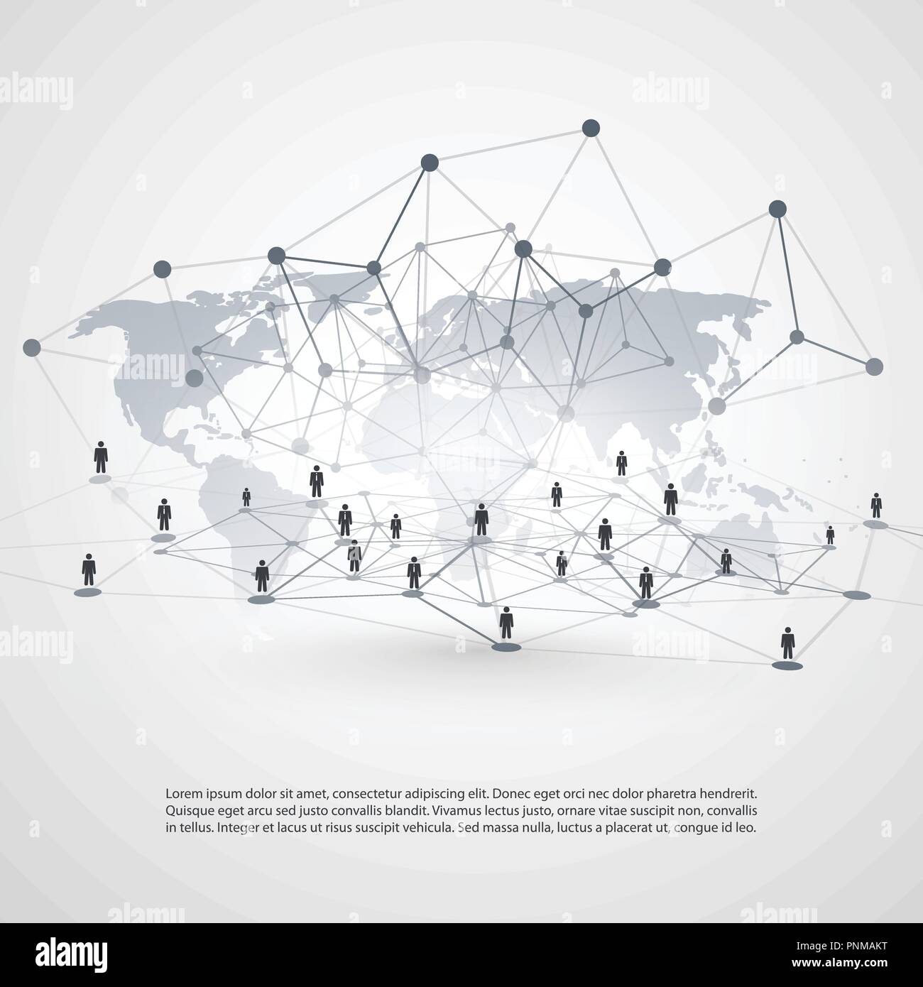 Networks - Global Business Connections - Social Media Concept Design ...
