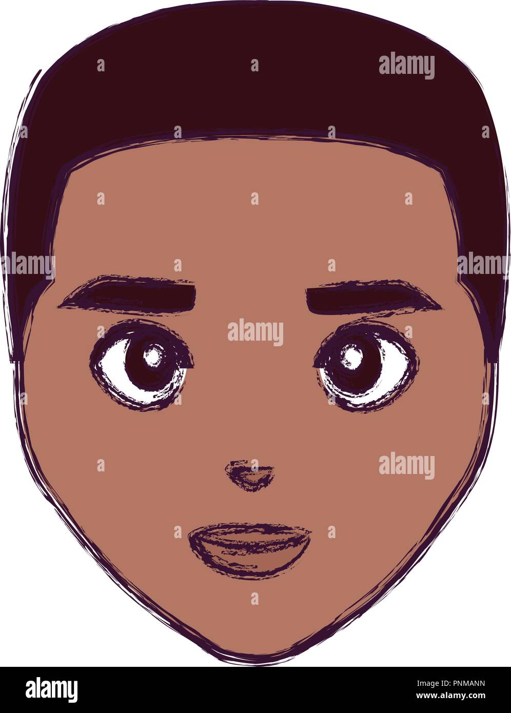 man face character profile male vector illustration Stock Vector Image ...