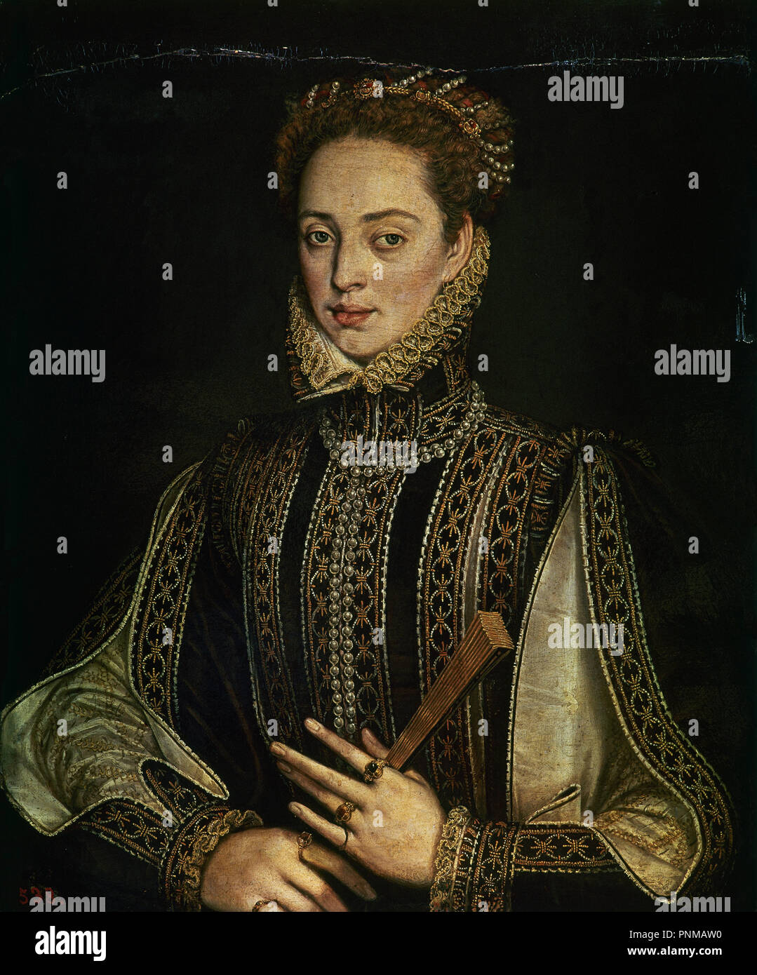 'Lady with Fan', 1570-1573, Oil on panel, 62,6 cm x 55 cm, P01142 ...