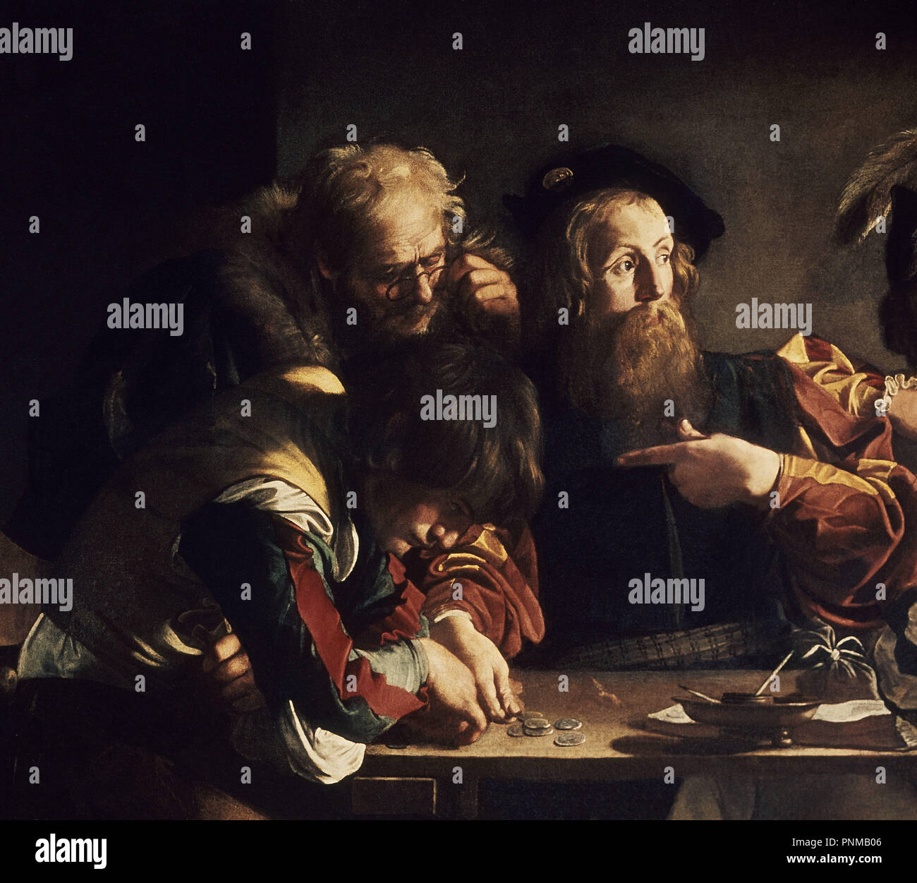 LA VOCACION DE SAN MATEO - DETALLE DEL SANTO - 1599-1600 - OLEO/LIENZO - BARROCO ITALIANO - Conj ...