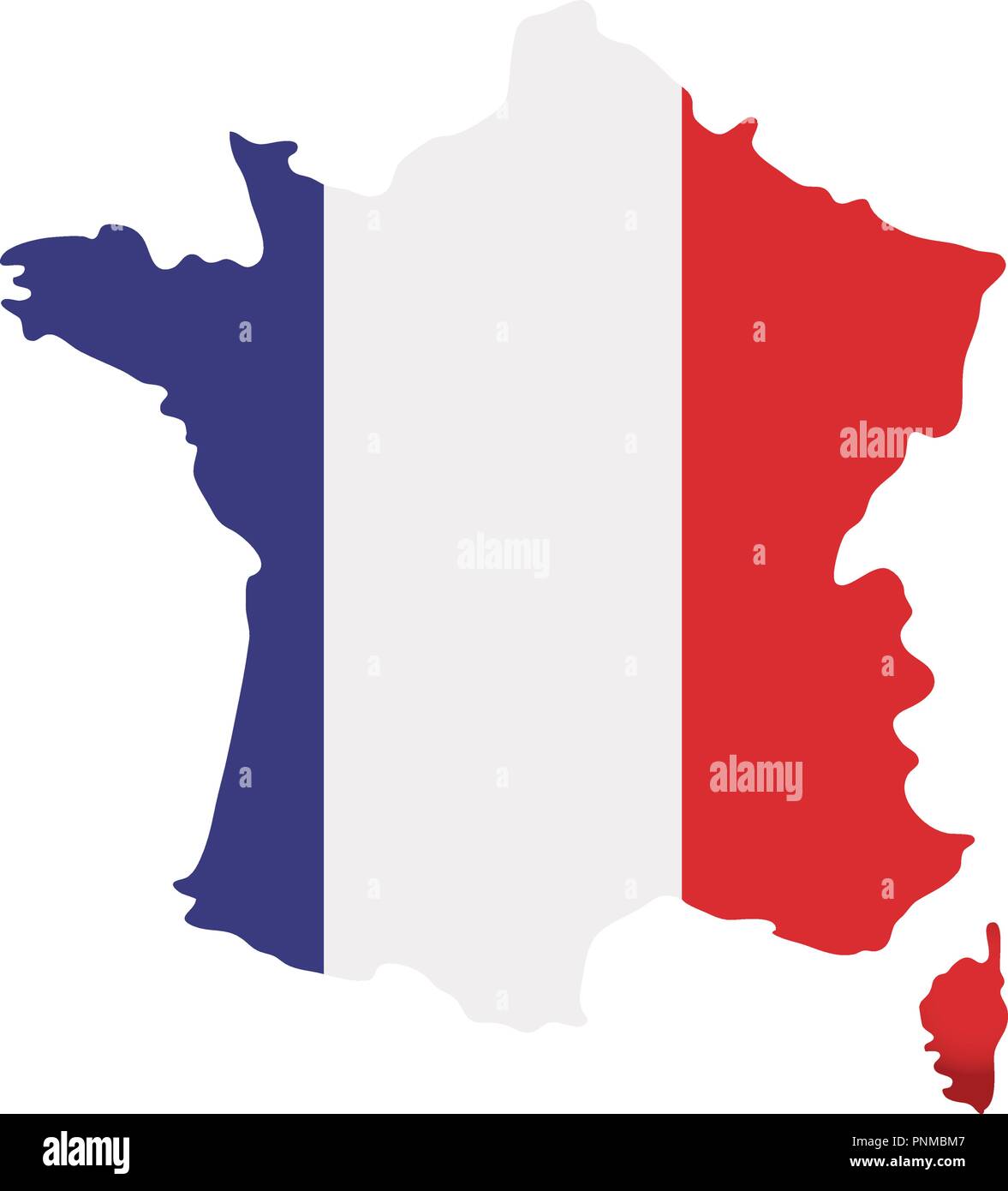 france map icon over white background, vector illustration Stock Vector ...