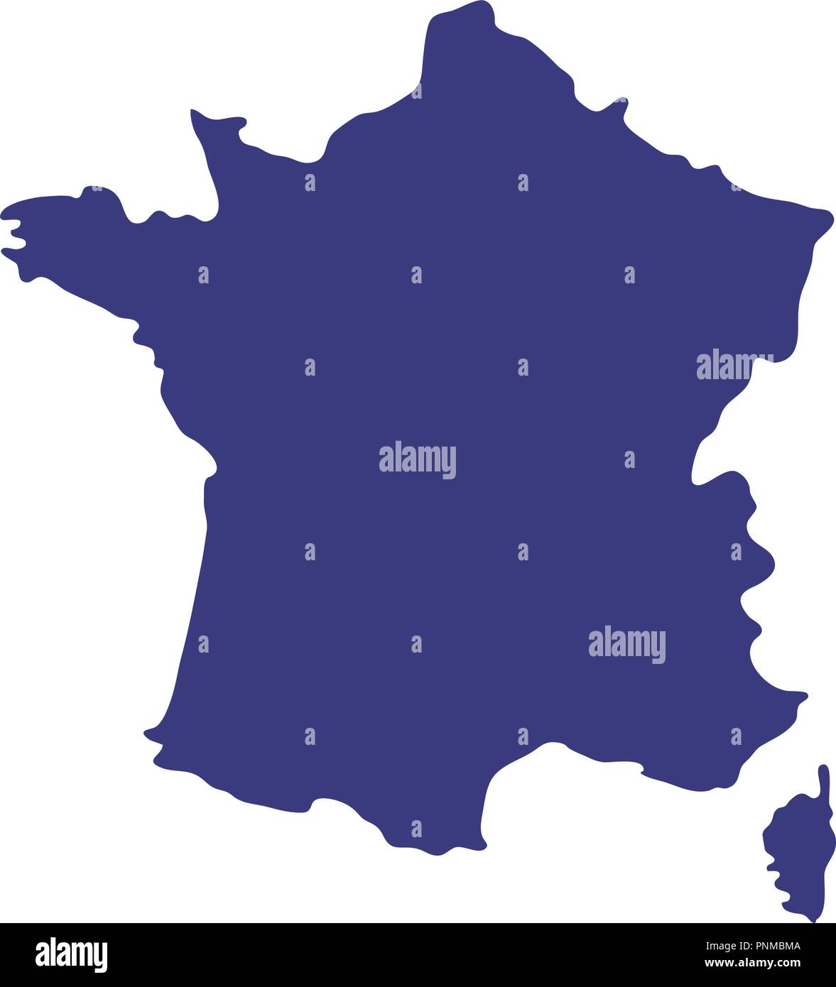france map icon over white background, vector illustration Stock Vector ...