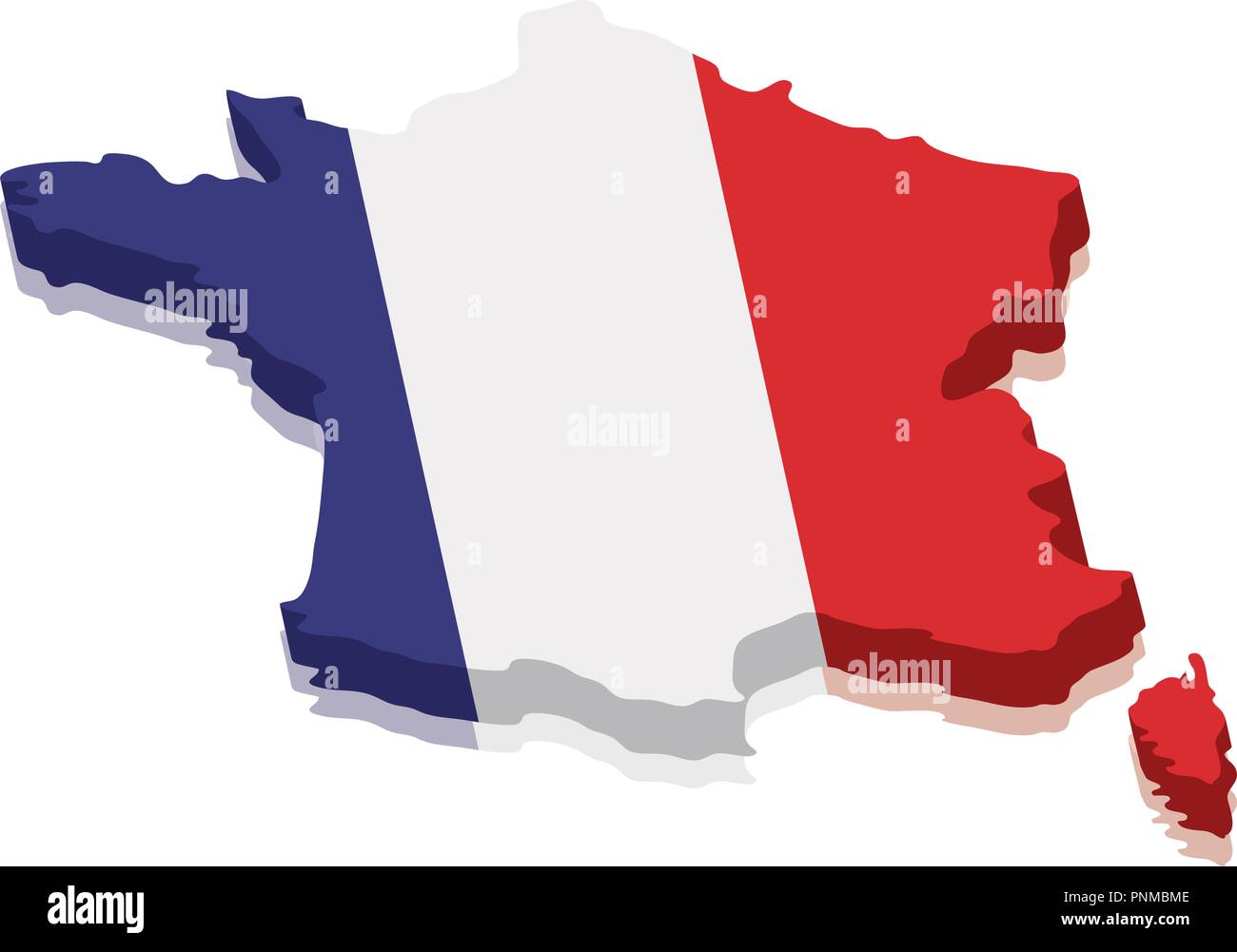 france map icon over white background, vector illustration Stock Vector ...