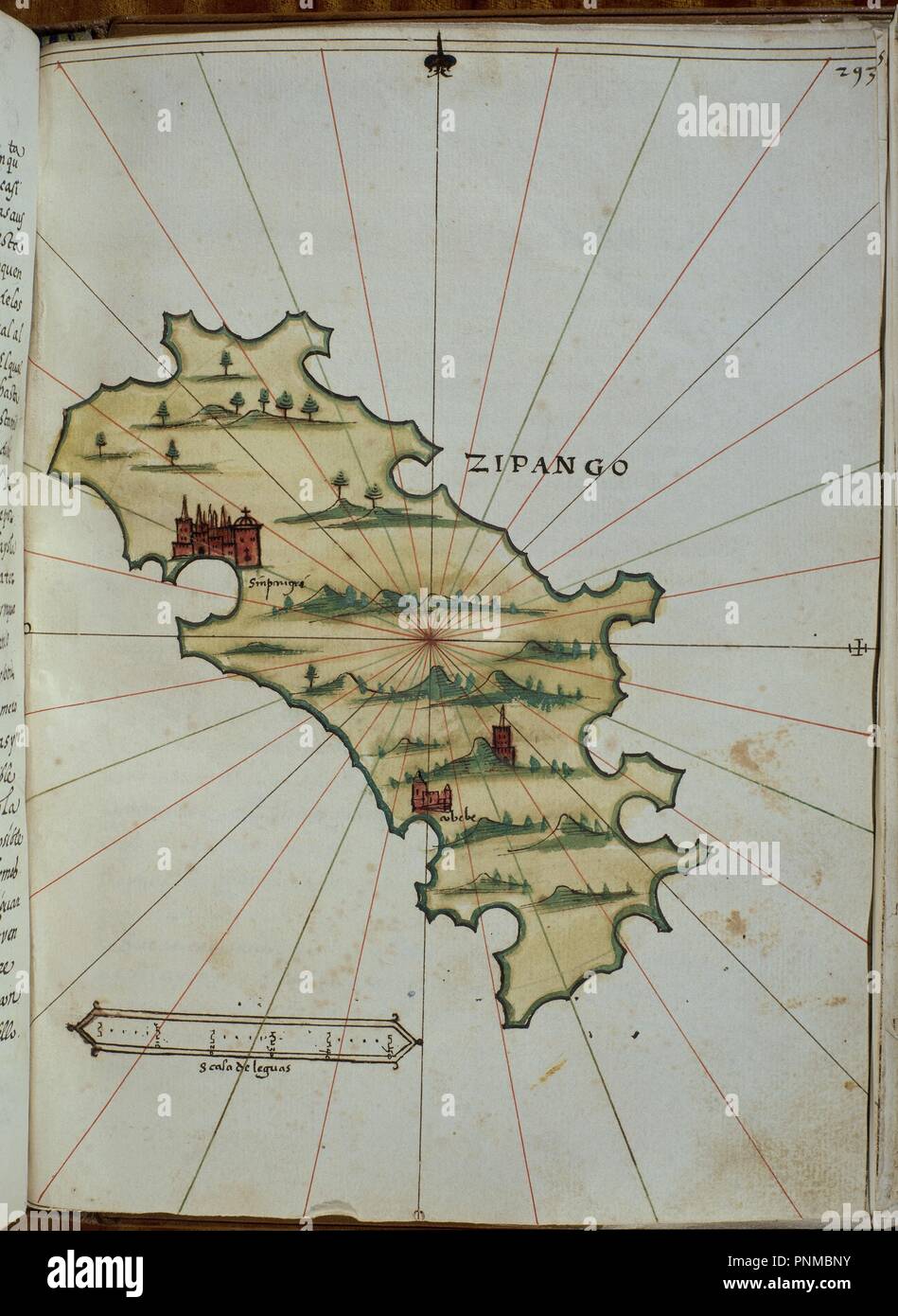 ISLARIO GENERAL DE TODAS LAS ISLAS DEL MUNDO - 1560 - JAPON - FOL 293 ... ISLARIO GENERAL DE TODAS LAS ISLAS DEL MUNDO - 1560 - JAPON - FOL 293 ...