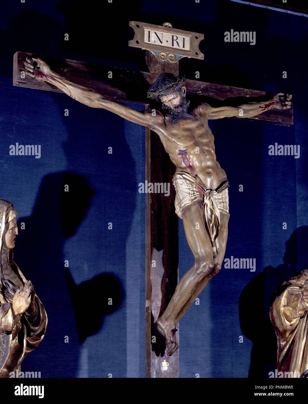 DET-CALVARIO QUE CORONABA EL RETABLO DE SAN BENITO 1526- MANIERISMO ...