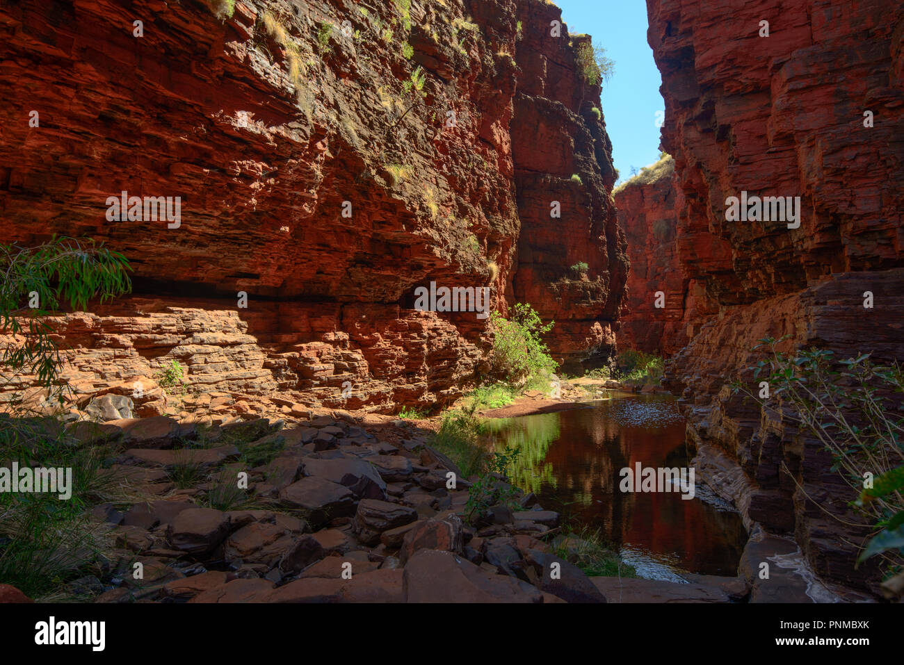 inside Gorge Knox, karijini national park, Western Australia Stock ...