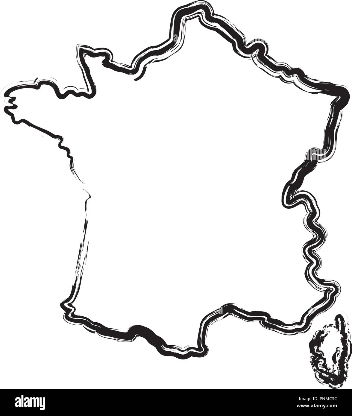 france map icon over white background, vector illustration Stock Vector ...