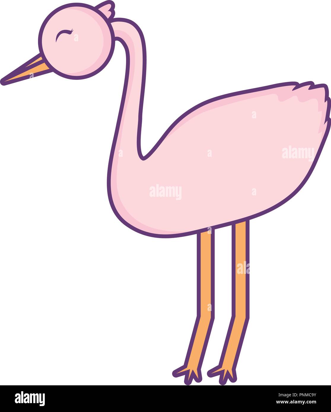 stork icon over white background, vector illustration Stock Vector ...