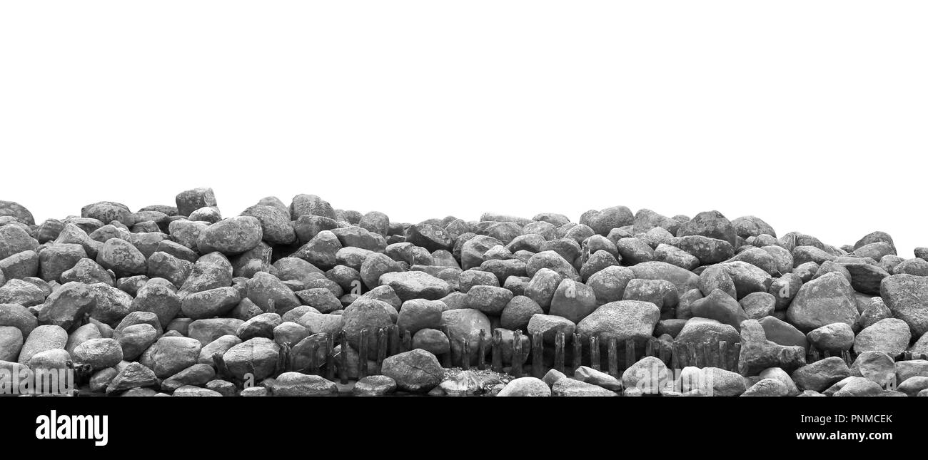 Pile Of Rocks White Background