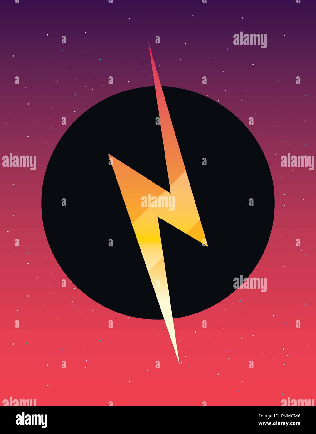 retro future label with ray vector illustration design Stock Vector ...