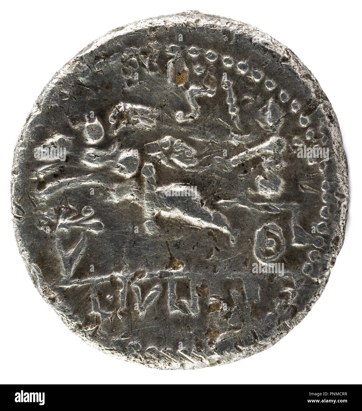 Roman Republic Coin. Ancient Roman silver denarius of the family Julia ...