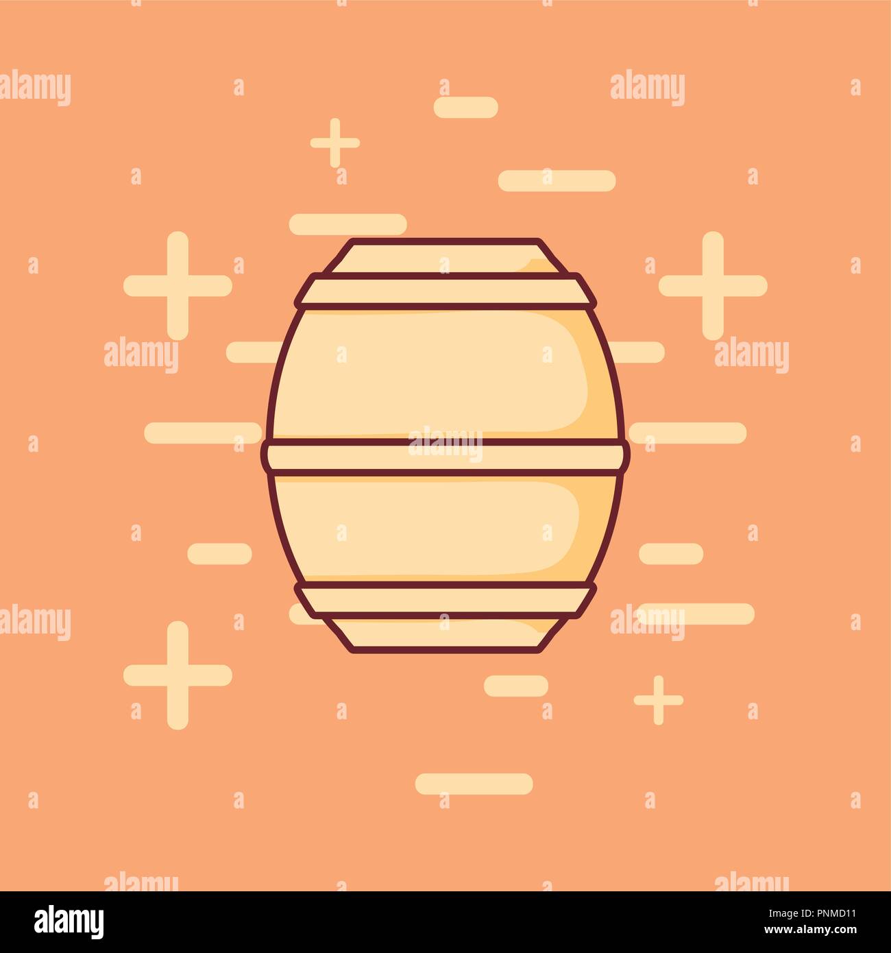beer barrel wooden icon vector illustration design Stock Vector Image ...