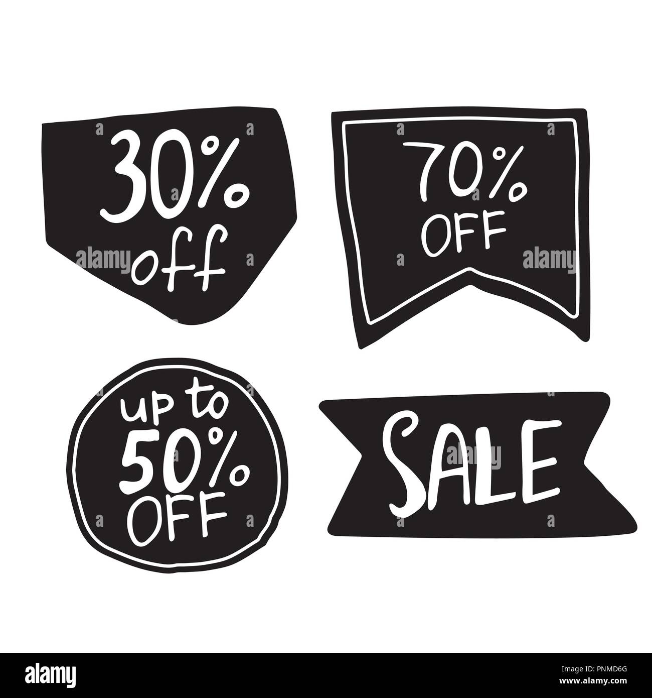 Sale. Hand drawn word tag Stock Vector Image & Art - Alamy