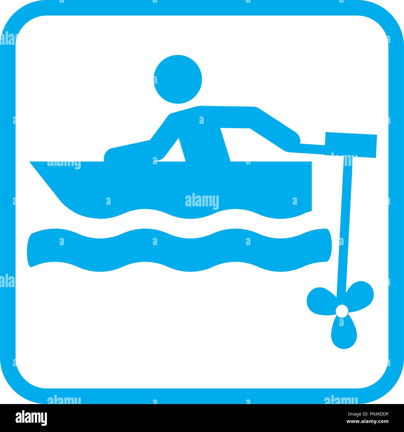 small motor boat pictogram icon vector illustration Stock Vector Image ...