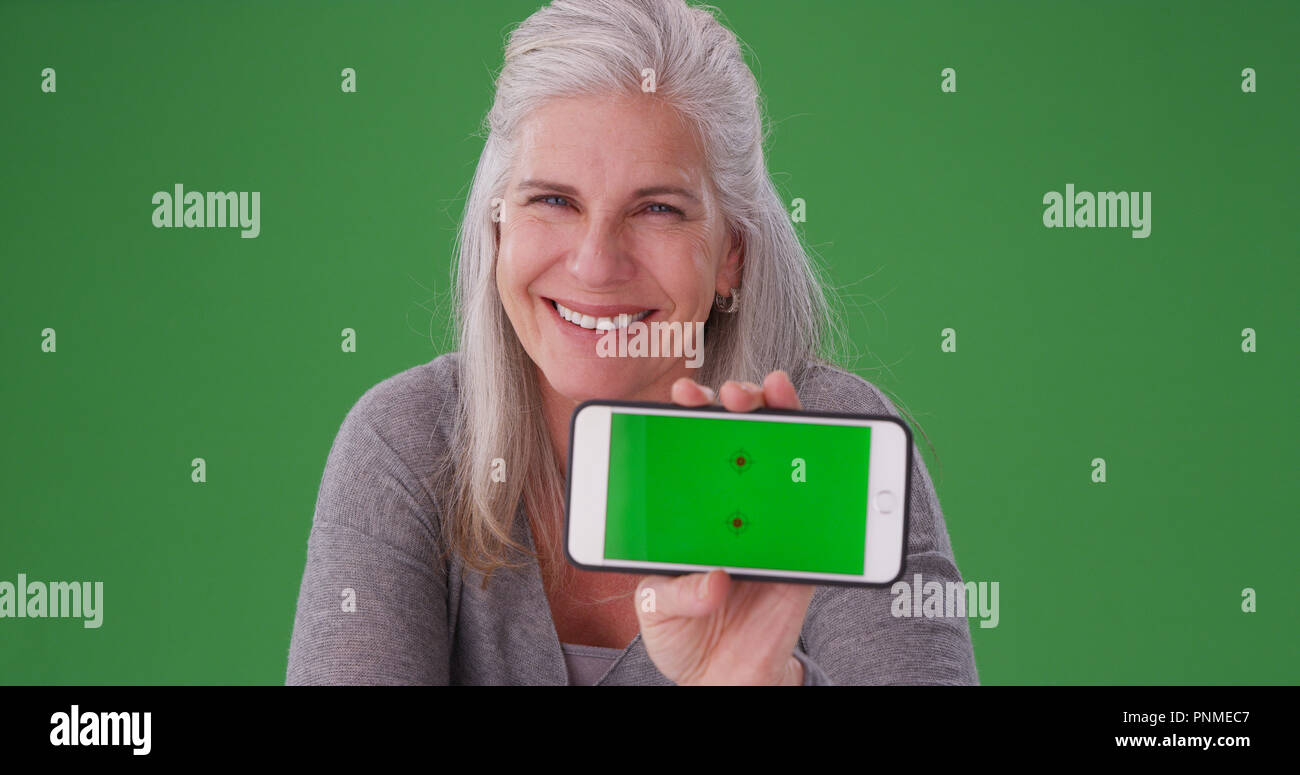 Charming mature white woman showing hi-res stock photography and images - Alamy