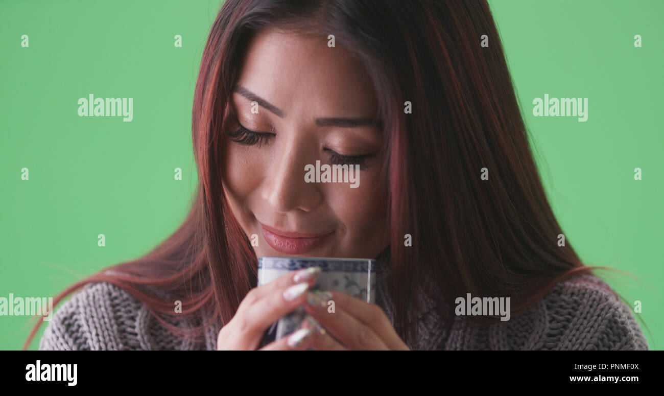 Tea green screen High Resolution Stock Photography and Images - Alamy