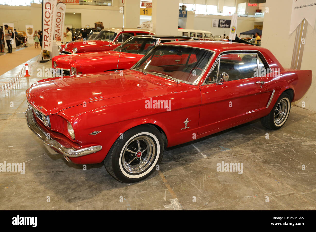 ISTANBUL, TURKEY - JULY 01, 2018: Ford Mustang display at Istanbul ...