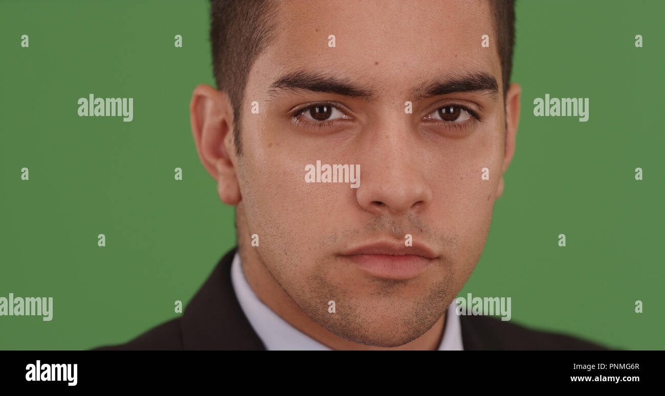 Confident businessman on greenscreen hi-res stock photography and ...