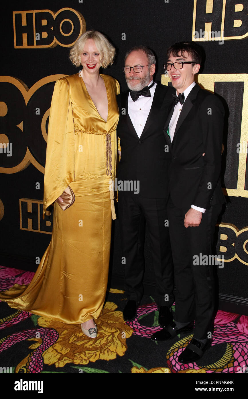 Gwendoline Christie, Liam Cunningham and Isaac Hempstead Wright at the ...
