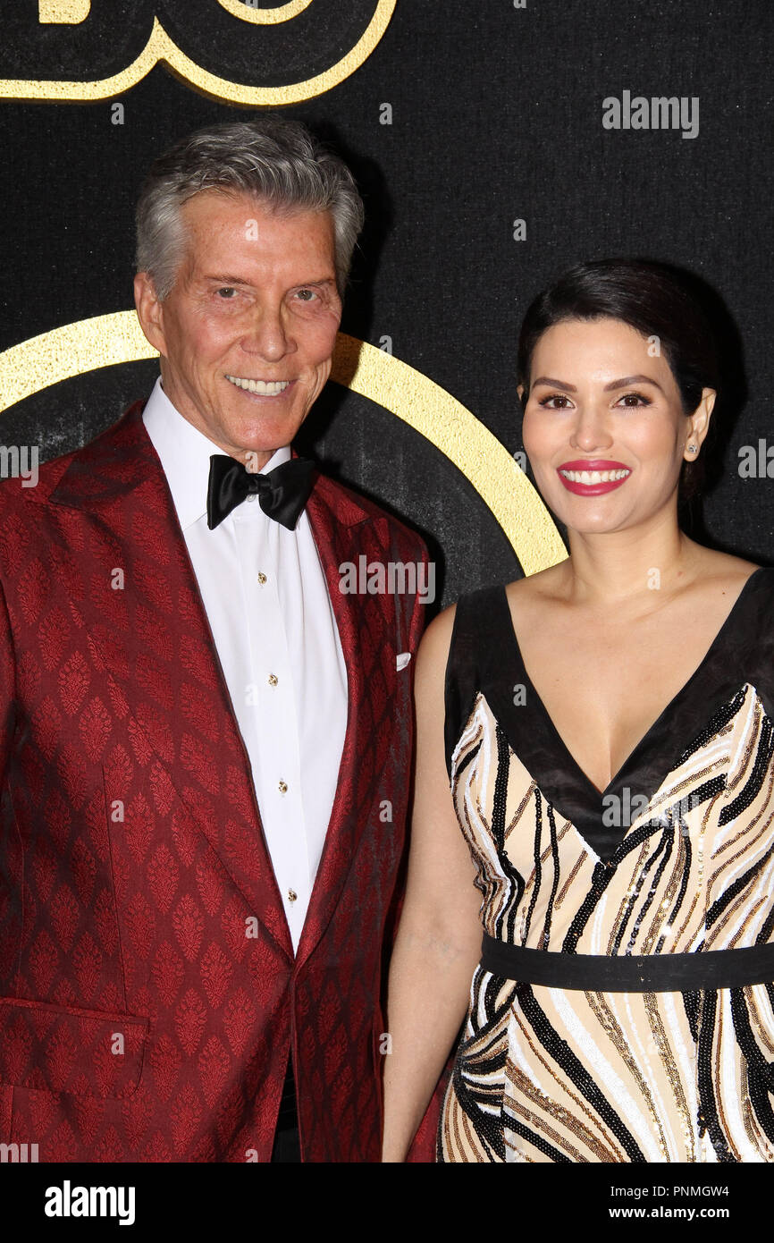 Michael Buffer and wife at the 2018 HBO Emmy After Party. Held at the ...