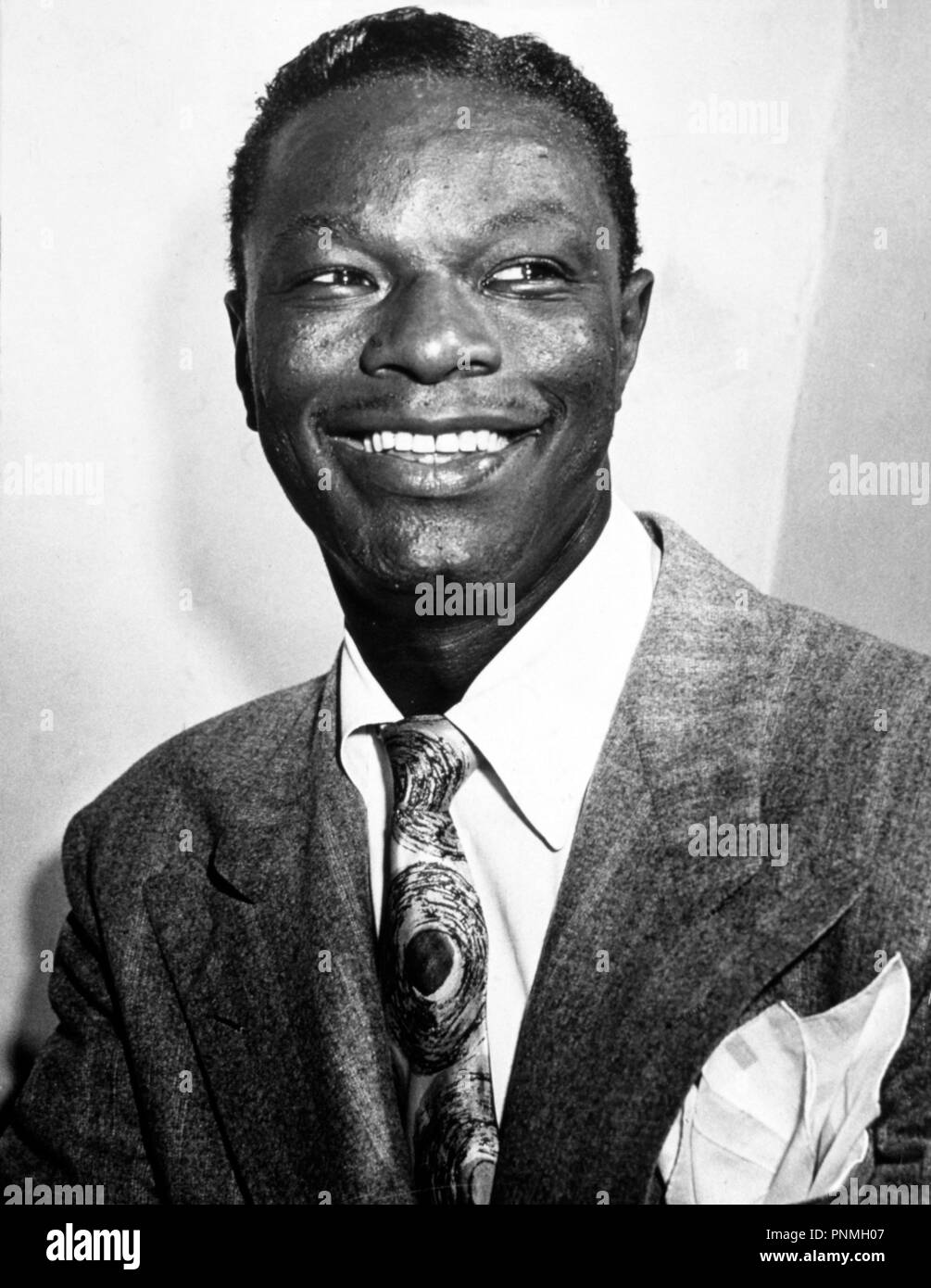 American singer and musician Nat King Cole. 1955 Stock Photo - Alamy