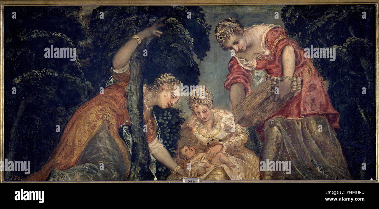 Moses taken out of the Nile. Moisés sacado del Nilo. Madrid, Prado ...