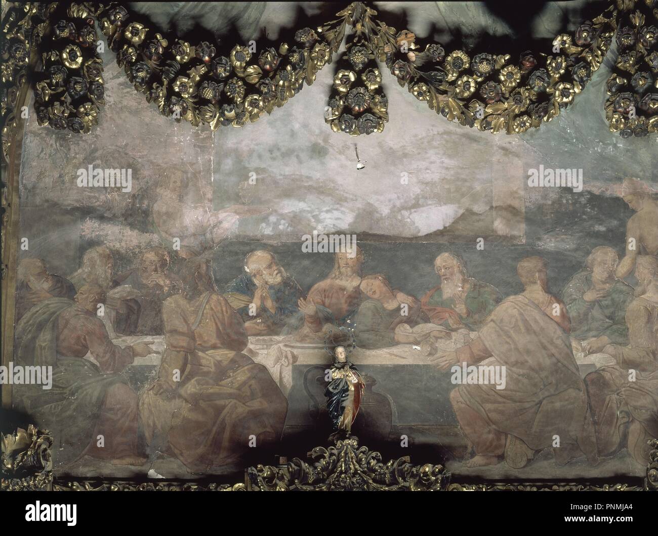 SANTA CENA - DETALLE DE LAS PINTURAS DE LA CAPILLA DEL SAGRARIO DE LA CATEDRAL DE CORDOBA - 1583 ...