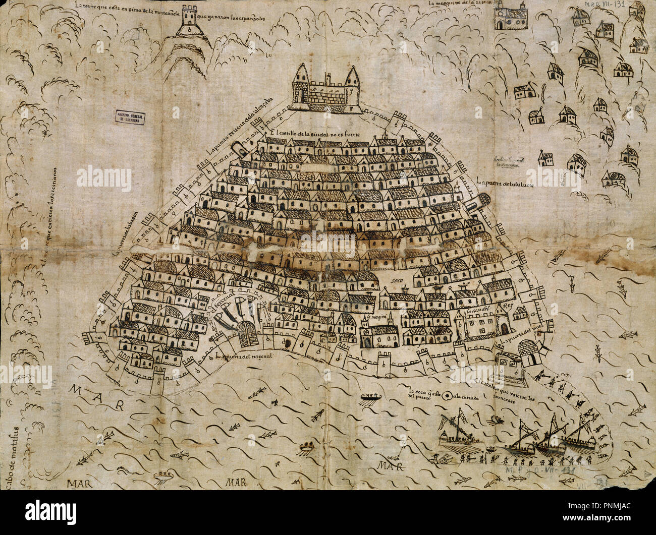 PLANO DE ORAN Y SU CASTILLO. Location: ARCHIVO-COLECCION. Simancas ...
