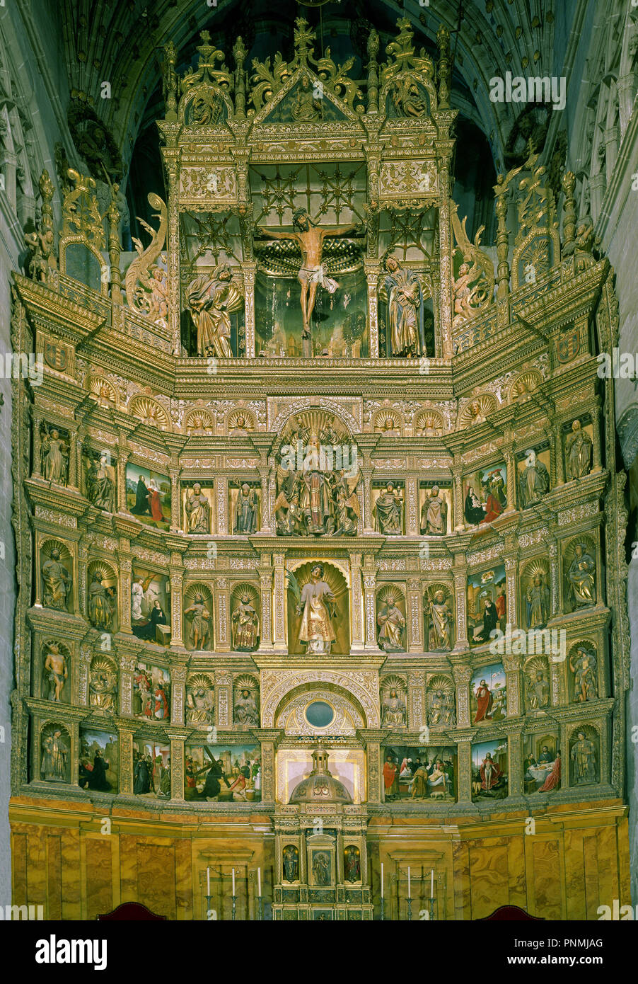 RETABLO MAYOR DE LA CATEDRAL DE PALENCIA CON ESCULTURAS DE FELIPE ...