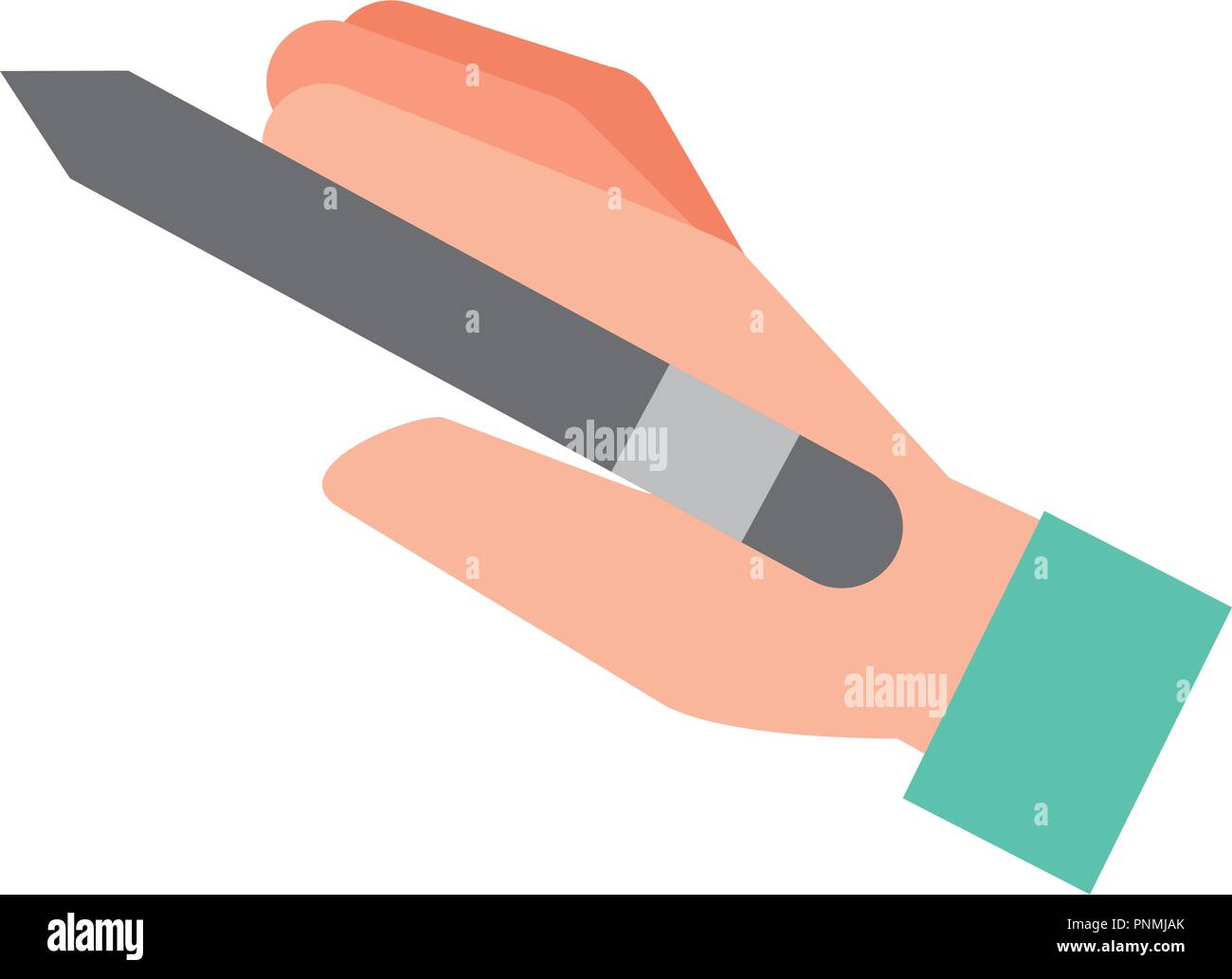 graphic designer hand holding pen tool Stock Vector Image & Art - Alamy