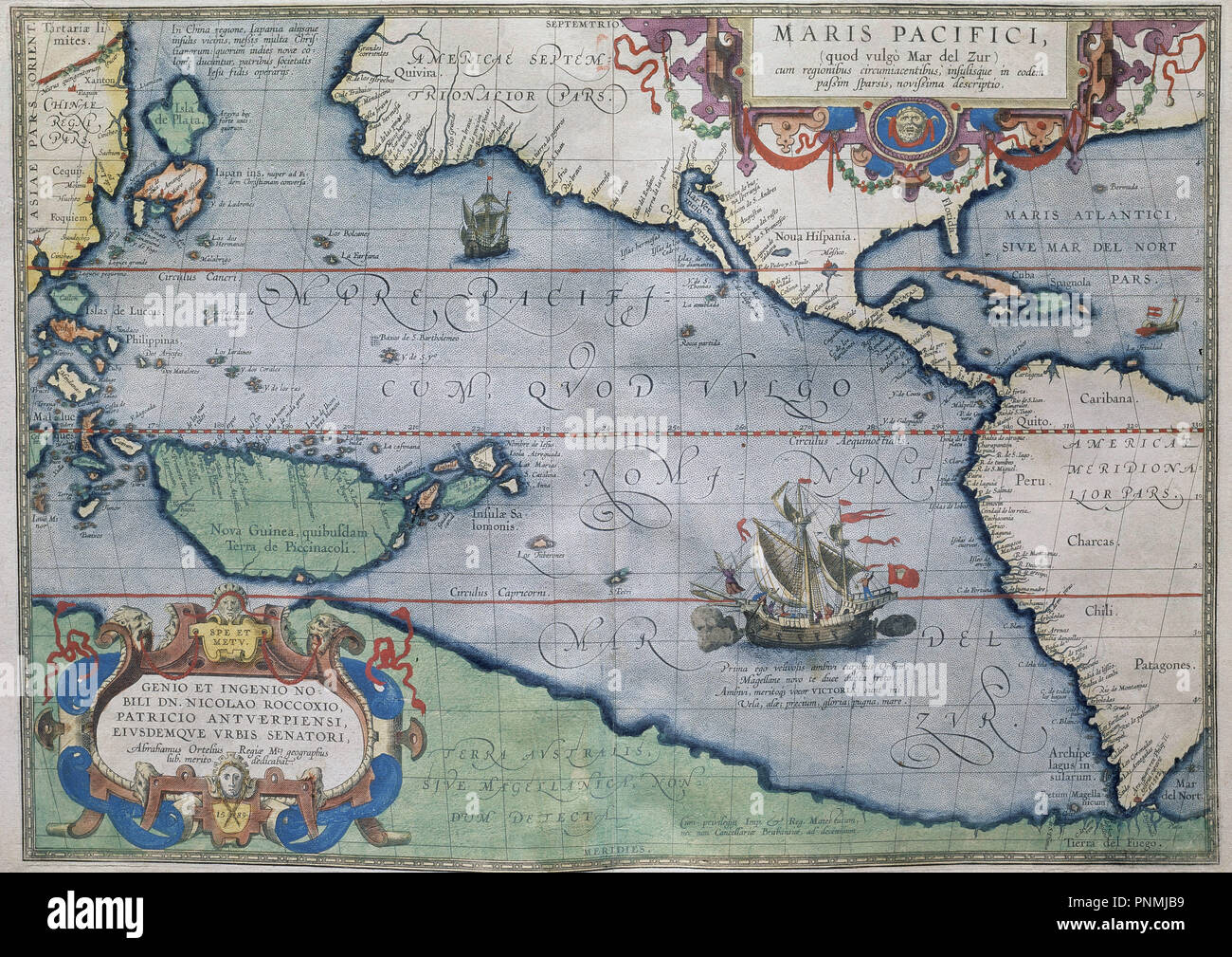 Mapa oceano pacifico hi-res stock photography and images - Alamy