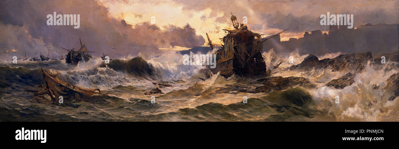 LA INVENCIBLE - 1892 - Oleo sobre lienzo- 130 x 245 cm- ECLECTICISMO ...