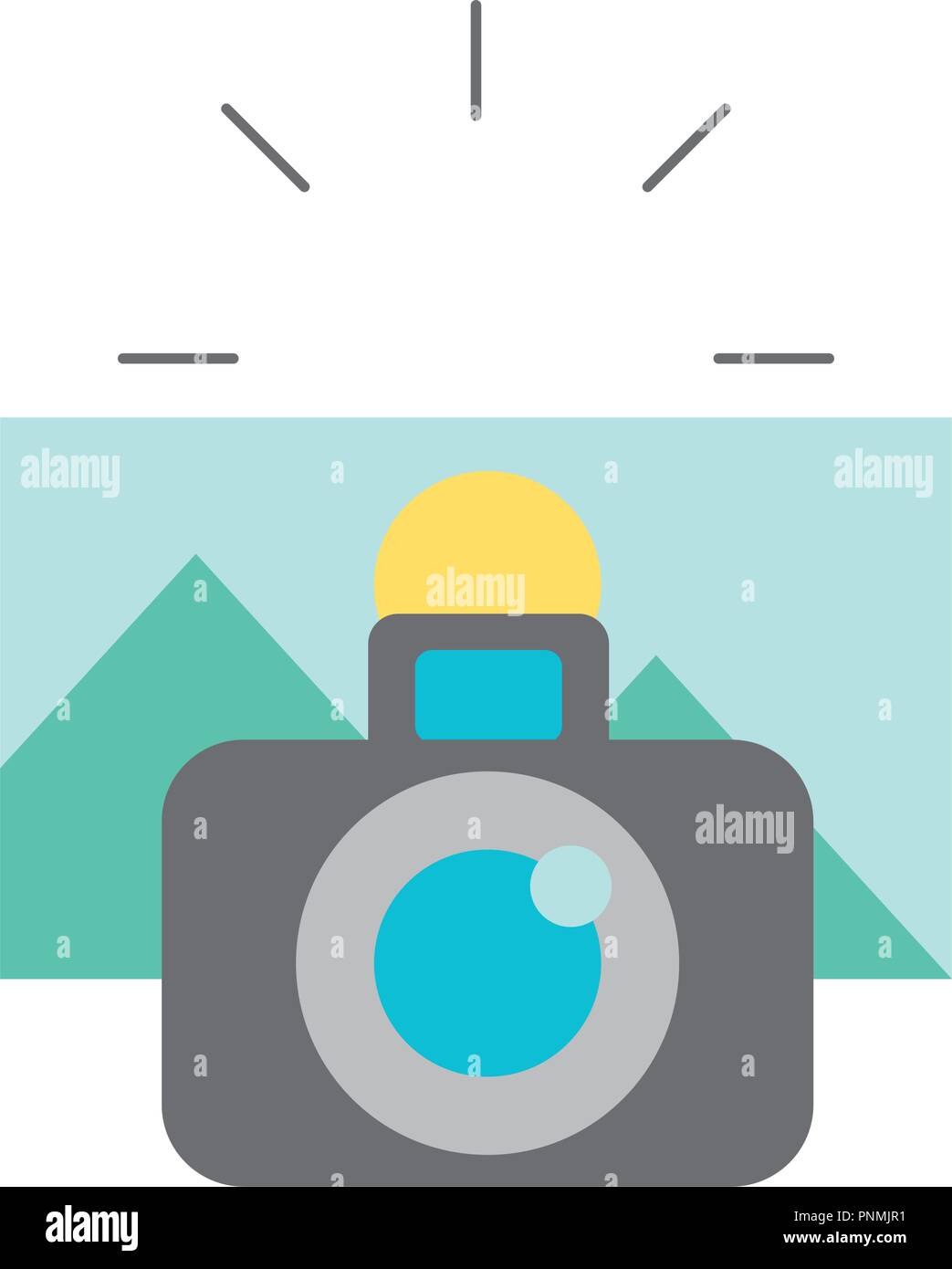 Camera flash face Stock Vector Images - Alamy