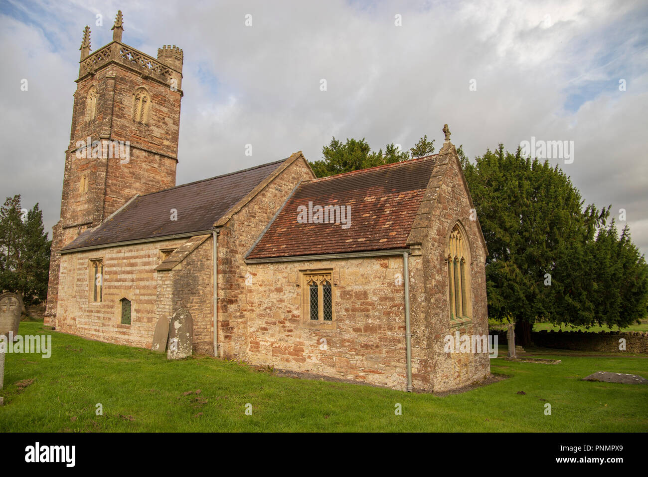 St Nicholas & The Blessed Virgin Mary, Church at Stowey, UK Stock Photo ...