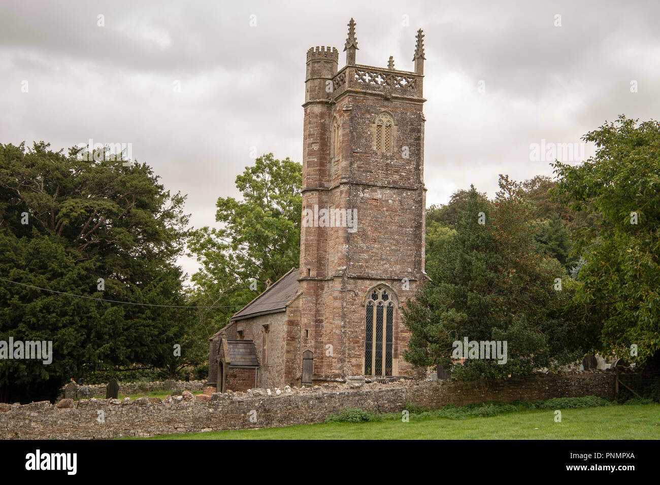 St Nicholas & The Blessed Virgin Mary, Church at Stowey, UK Stock Photo ...