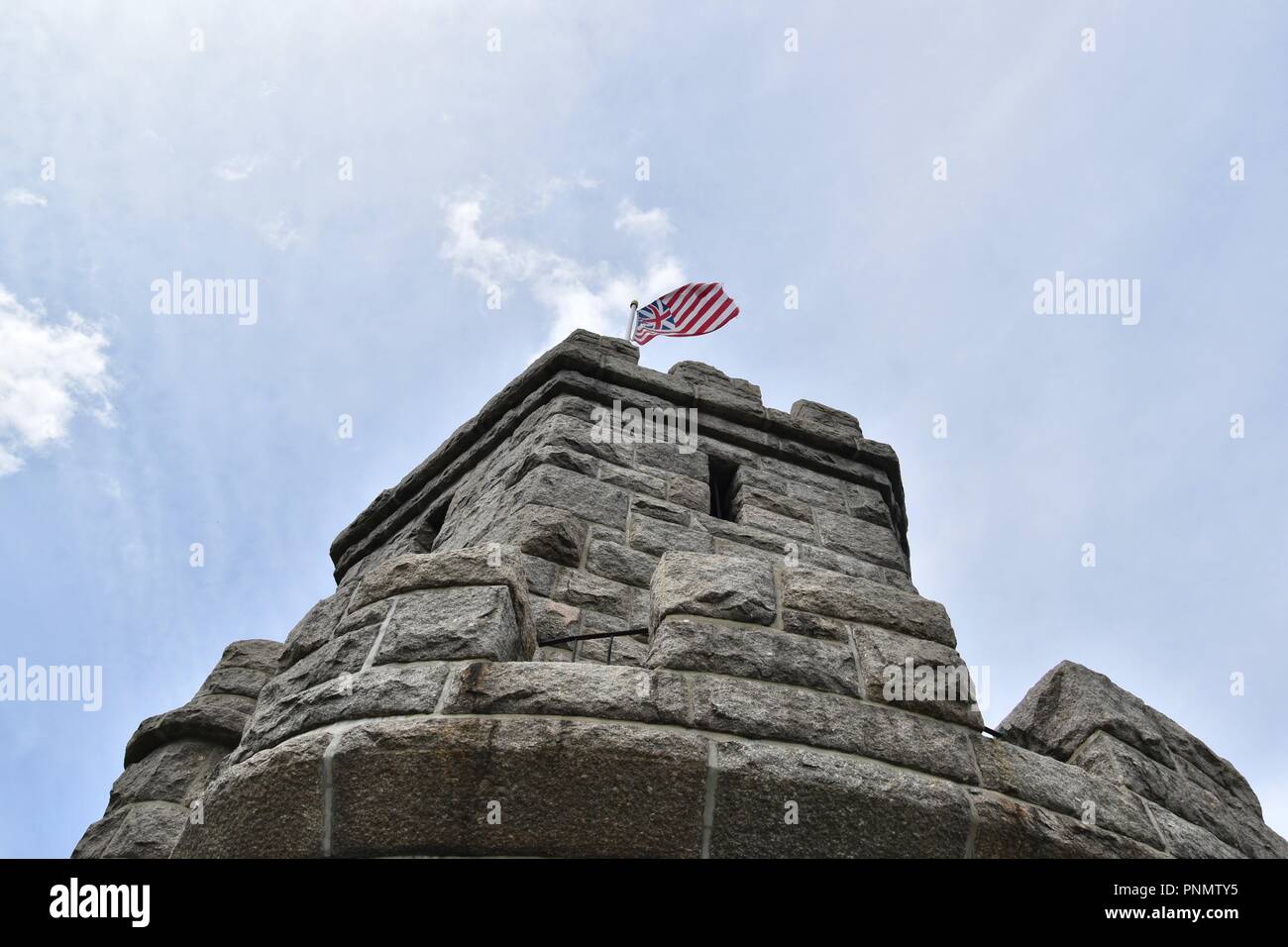 Prospect Hill Tower atop Prospect Hill near Union Square sporting an ...