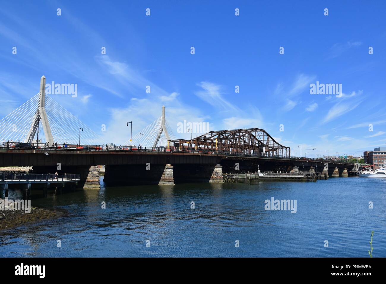 The North Washington street bridge, soon to be replaced by MassDOT ...