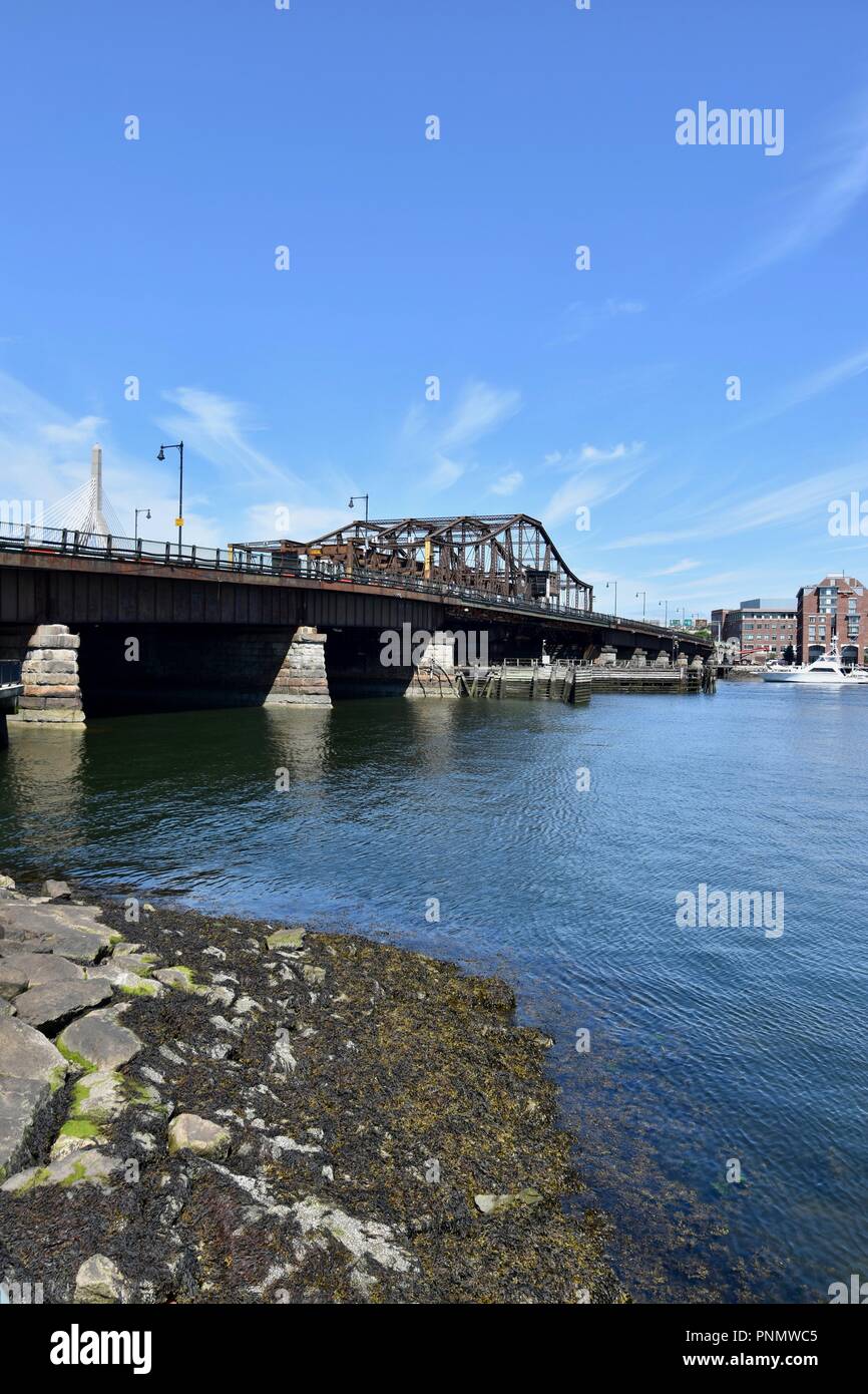 The North Washington street bridge, soon to be replaced by MassDOT ...