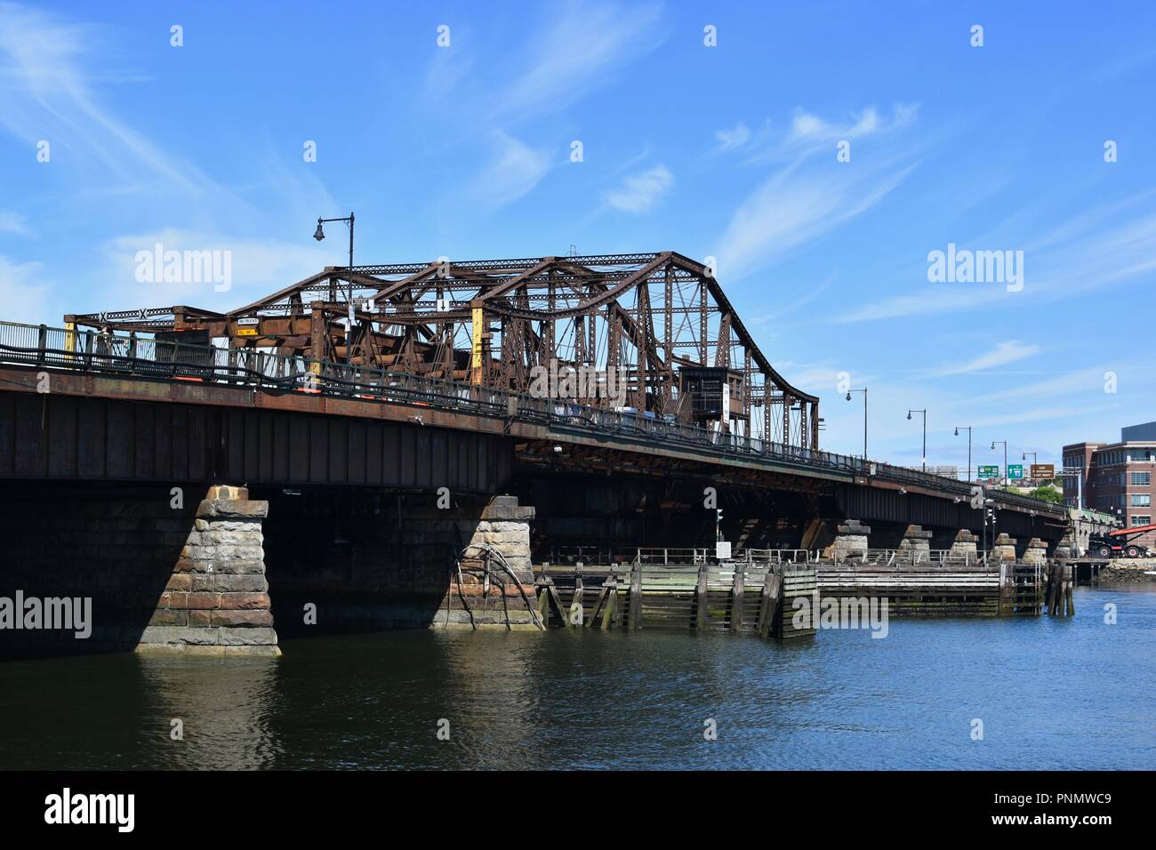The North Washington street bridge, soon to be replaced by MassDOT ...