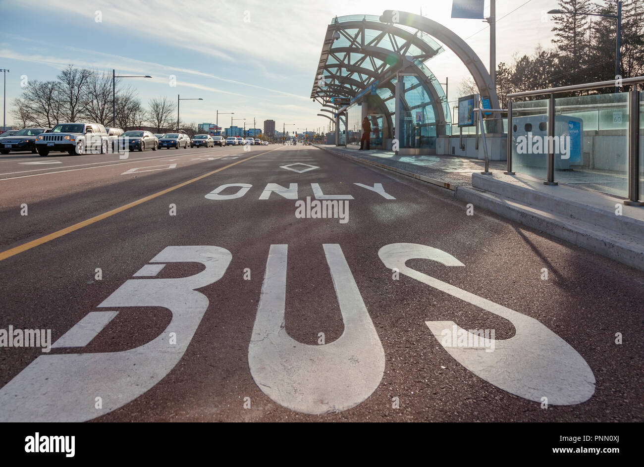 Bus lanes hi-res stock photography and images - Alamy