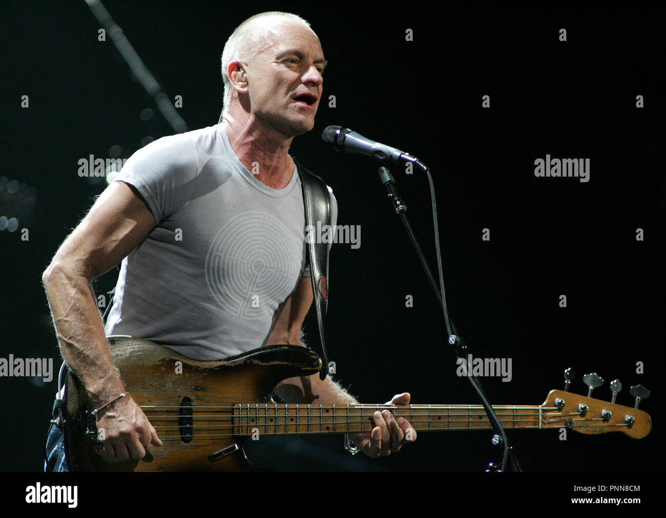 Sting performs on his "Back to Bass " tour at the Fillmore in Miami ...