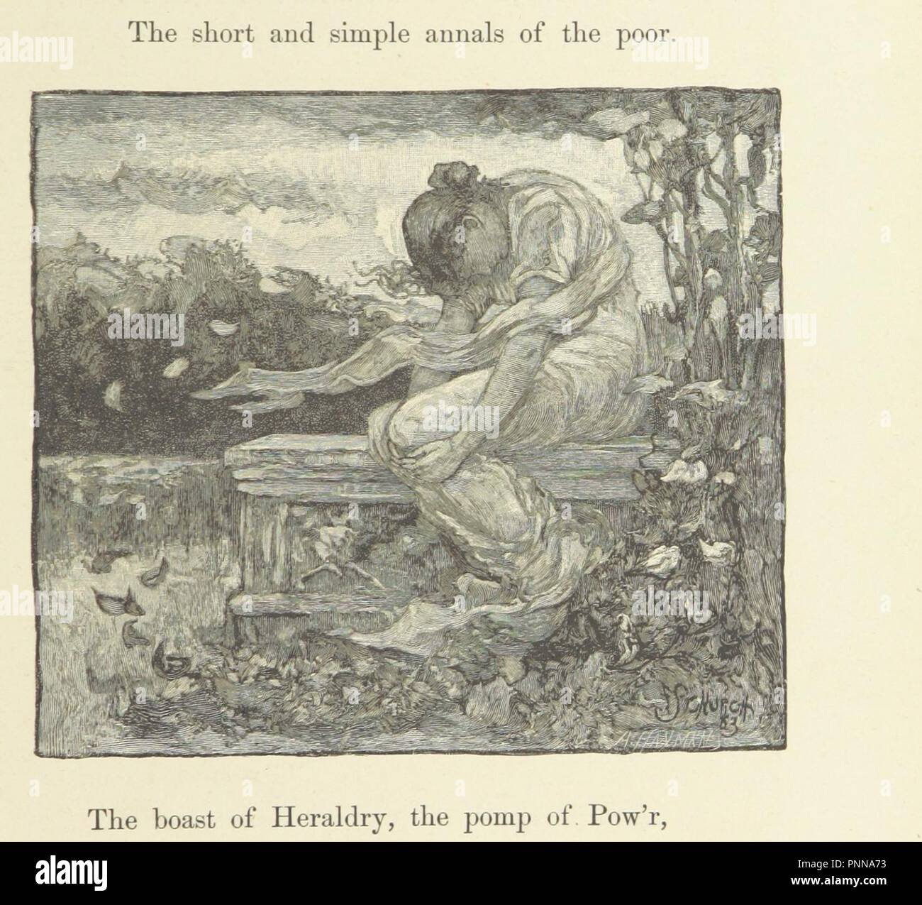 Image from page 17 of 'An Elegy written in a country churchyard . The ...