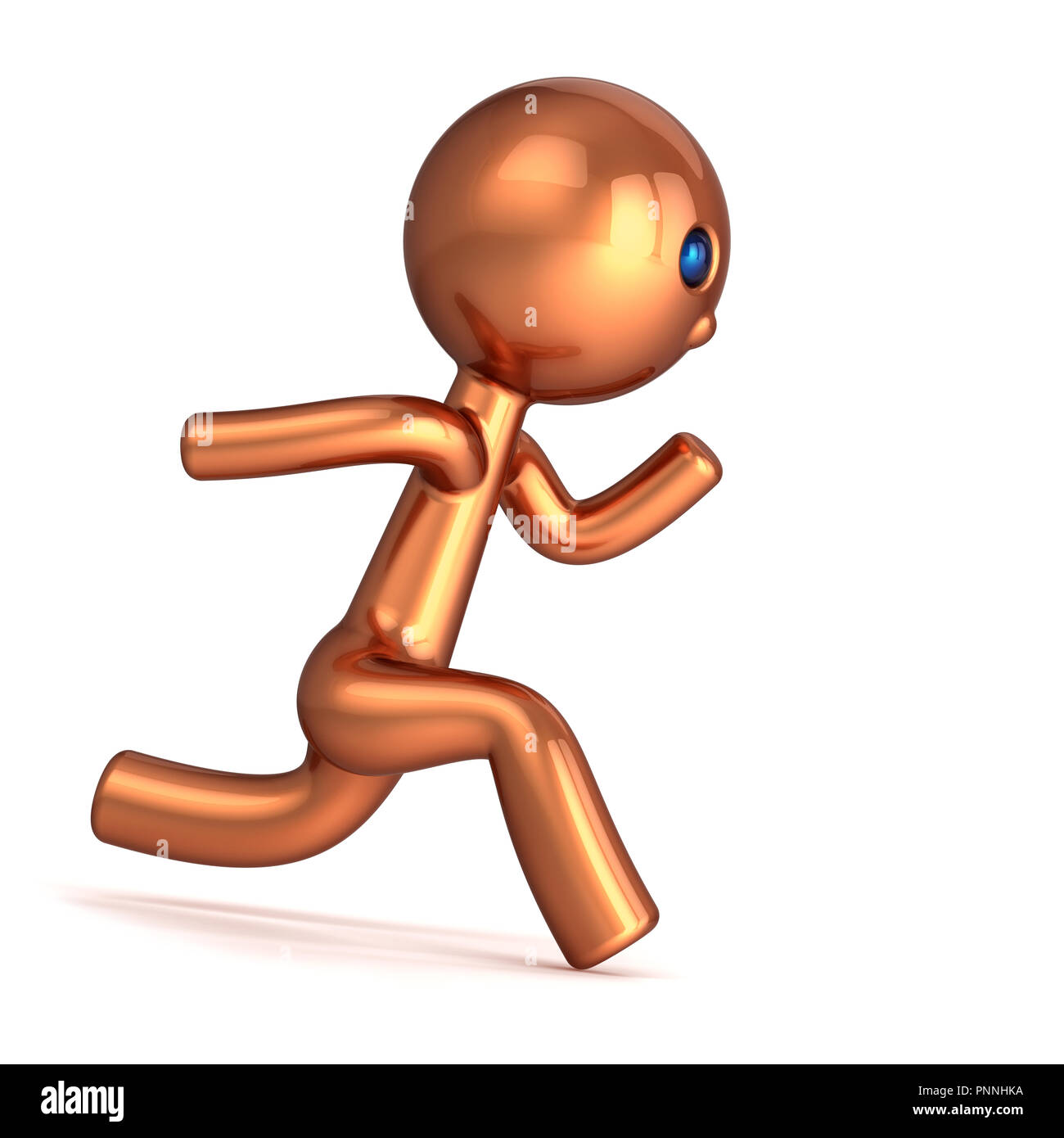 runner cartoon character man stylized champion number one 1 golden ...